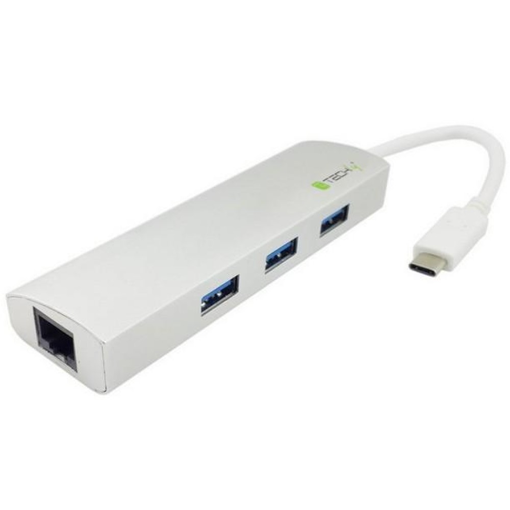 Hub USB-C SuperSpeed 3 Porte + Porta RJ45 Gigabit, Alluminio - Vendita ...