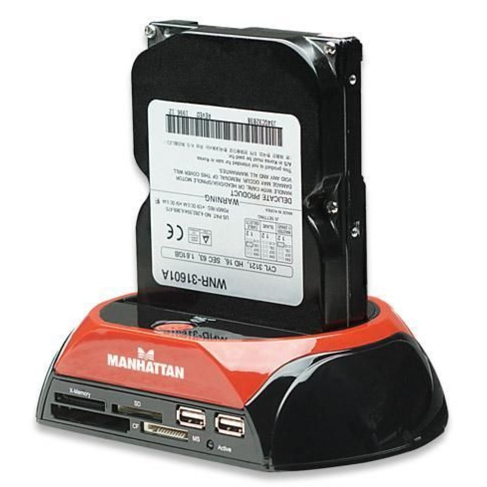 Docking station USB2/eSata HDD 2.5/3.5'con lettore di memorie - Box ...