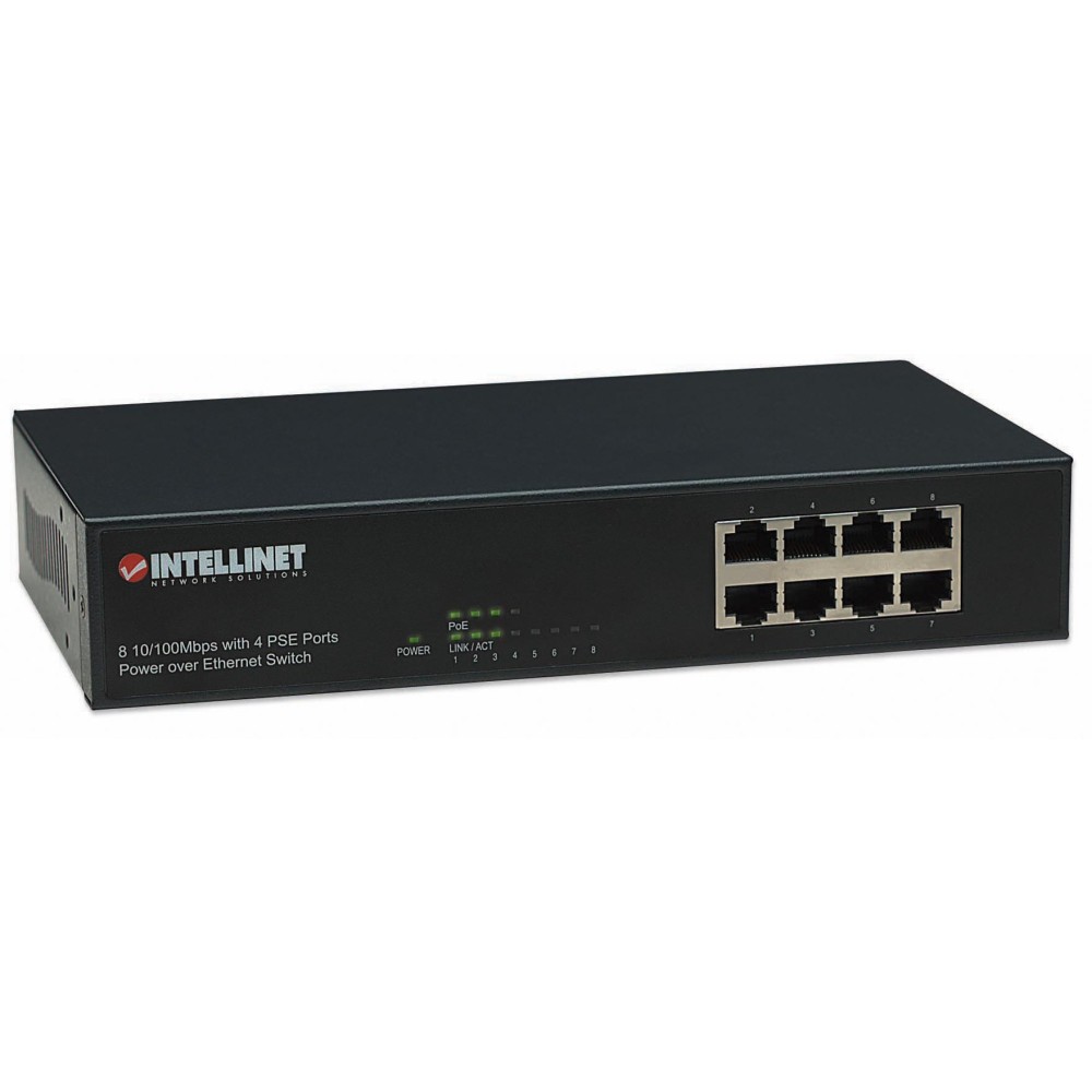 Switch Hub Office PoE 4+4 Porte Desktop - INTELLINET