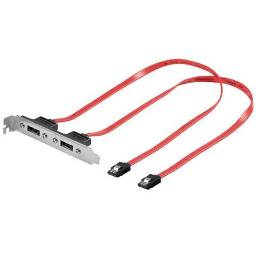Cavo slot I-Sata a e-SATA 2 porte - Cavi per Hard Disk - Assemblaggio ...