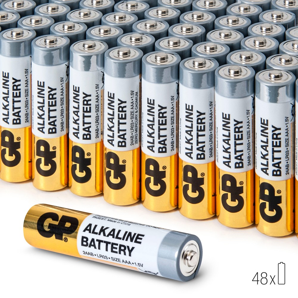 Confezione risparmio 48 Batterie AAA Mini Stilo LR3 GP - Batterie ...