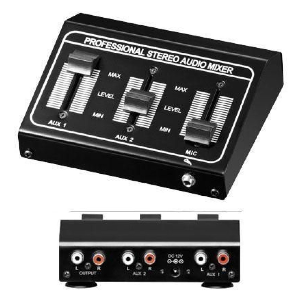 Mixer Stereo Audio 2 Canali RCA - GOOBAY
