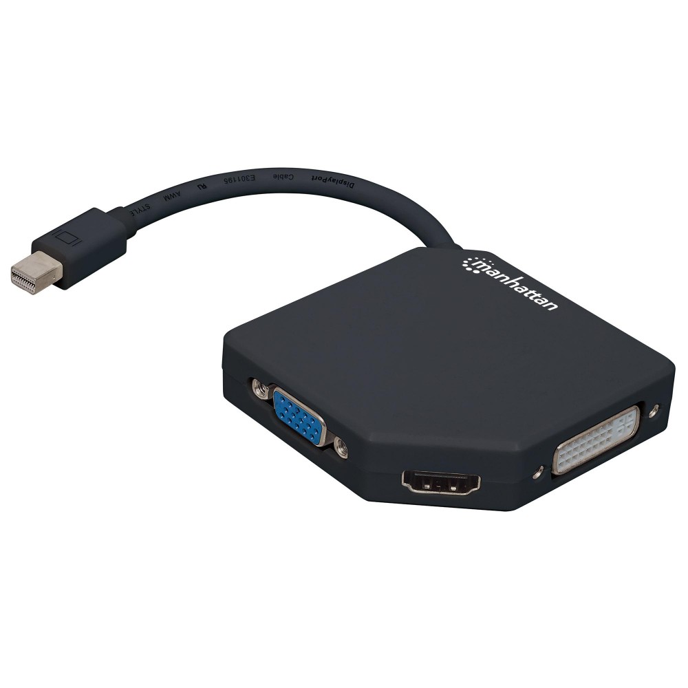 Adattatore Mini DisplayPort 3-in-1 4K HDMI DVI VGA - Manhattan ...