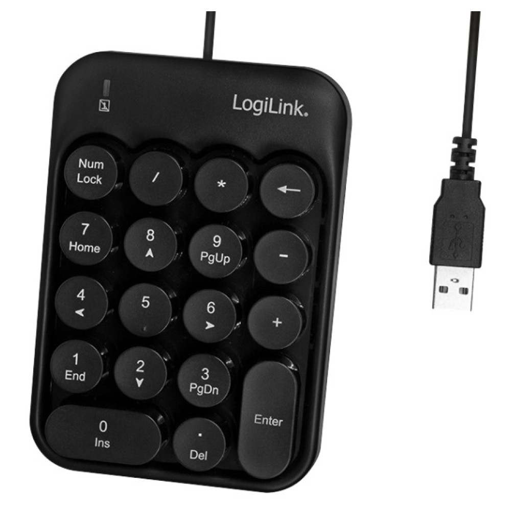Tastierino Numerico USB Compatto 18 tasti - LOGILINK - IDATA KP-174 ...