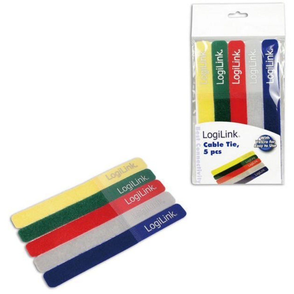 Fascette Fermacavo Colorate in Velcro Set da 5 pz - LOGILINK - ISWT ...
