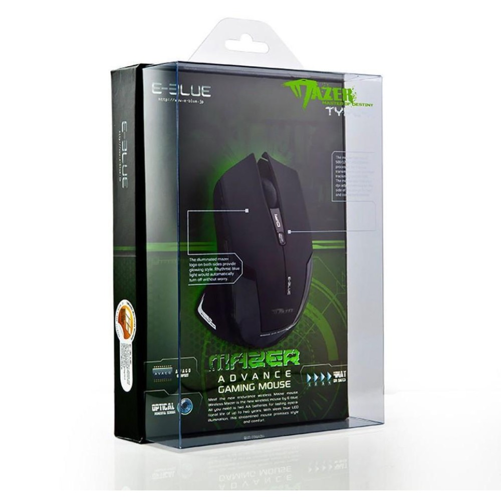 Mouse Gaming Wireless 2500dpi 6 Tasti Nero Mazer Type-R EMS152BK - E ...