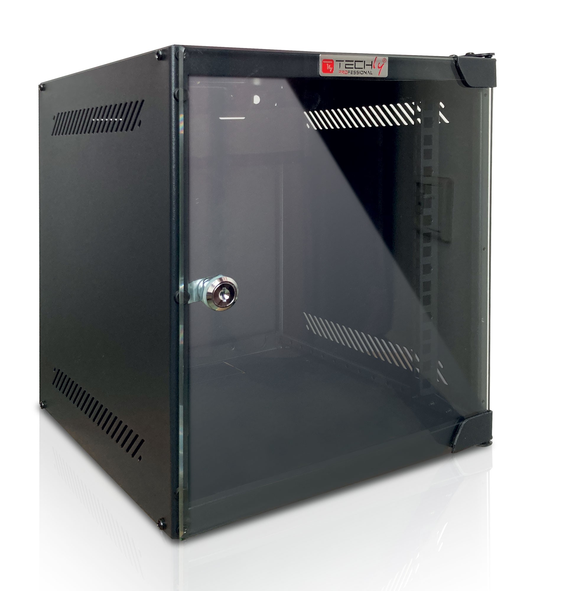 Armadio Rack 10" a Muro 6 Unità Pannelli Laterali Fissi Nero - Armadi a ...