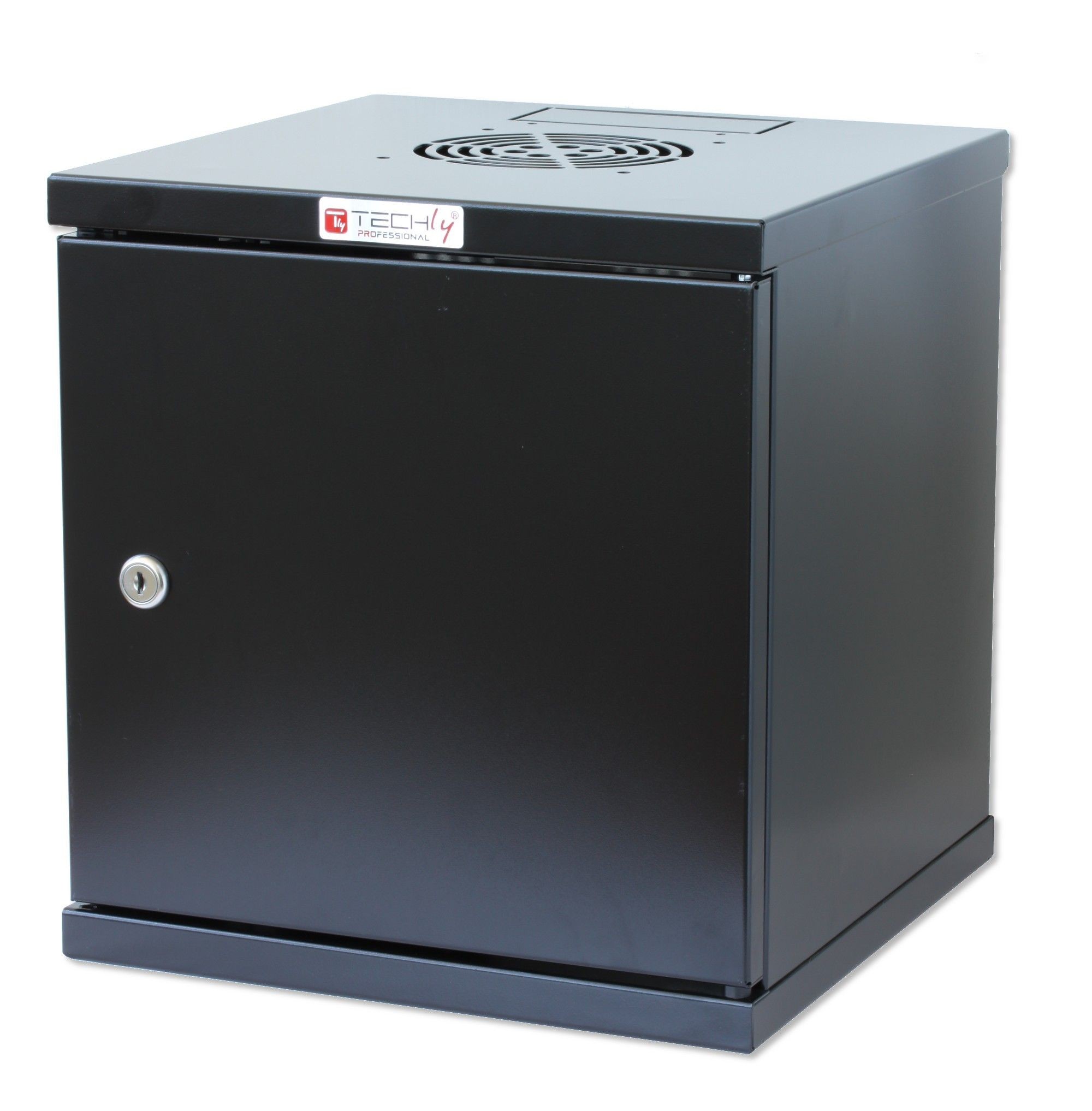 Wall Rack Cabinet 10" 6U Blind Door Black - Wall cabinets 10 inches ...