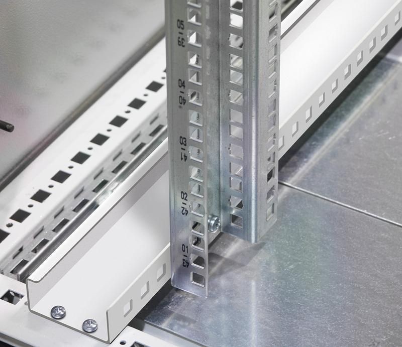 Pair of Additional Uprights 42U for IP55 Rack Cabinets - Rack Brackets ...