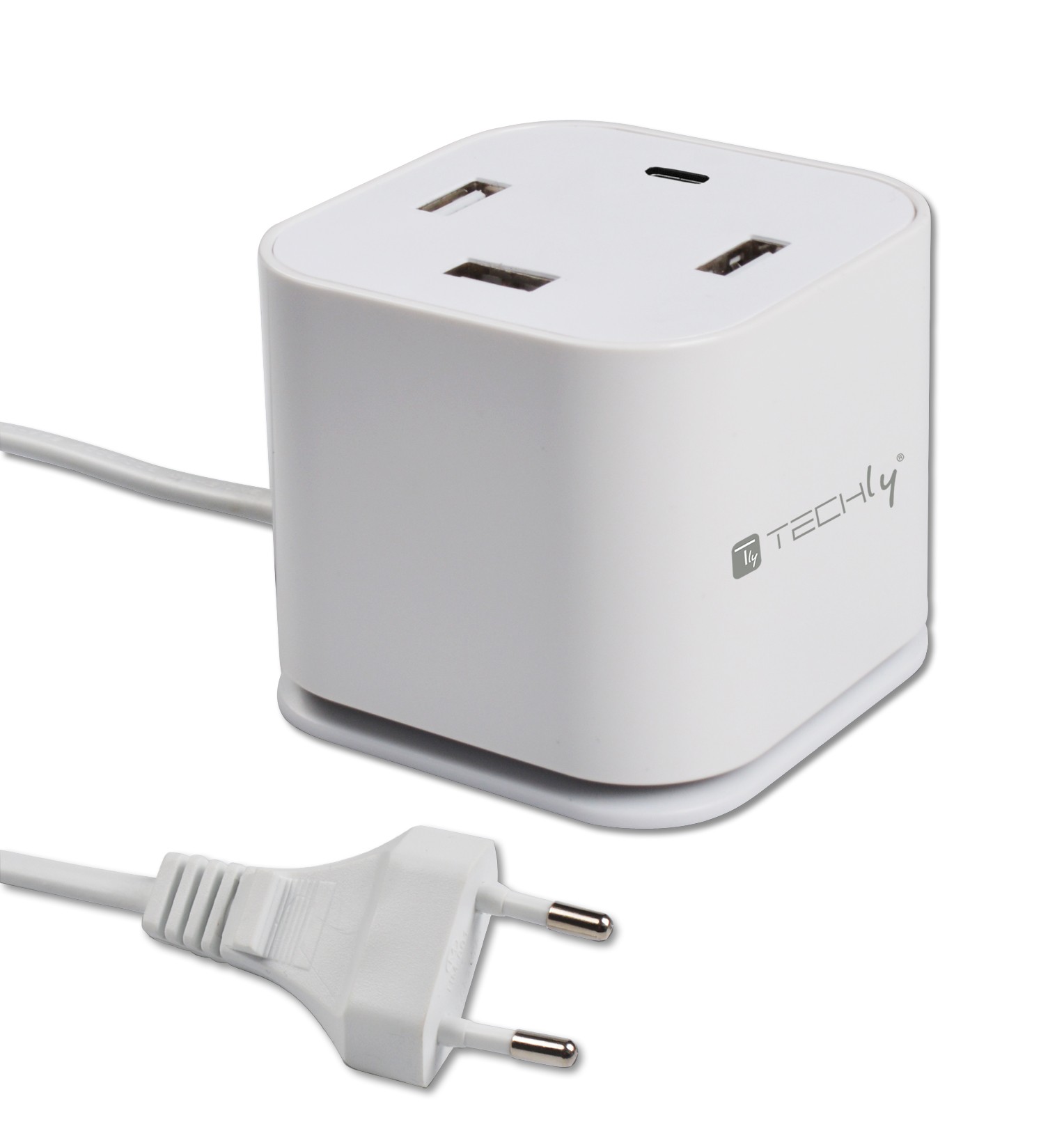 Four USB ports charging station 60W 5V/5,8A with USB-C port (PD) - USB ...