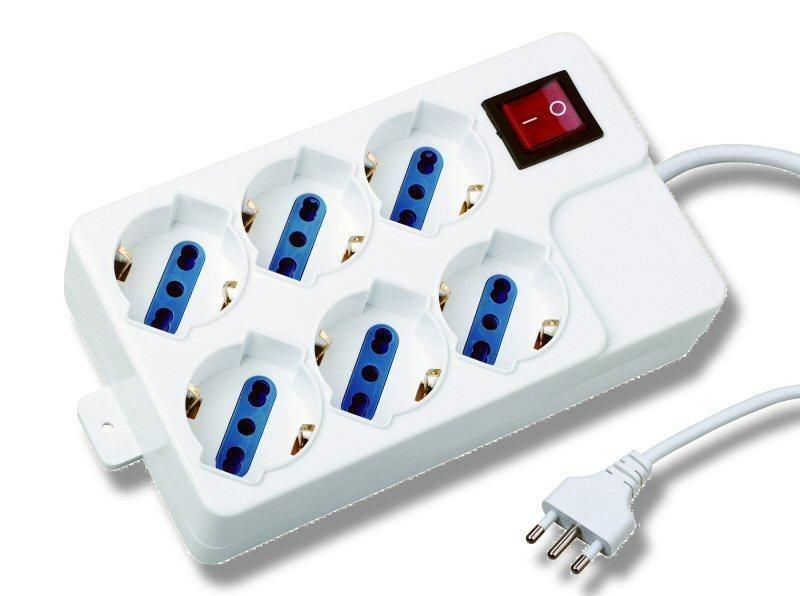 Universal Power Strip 6 sockets 16A - Multiple Sockets - Power - Cables ...