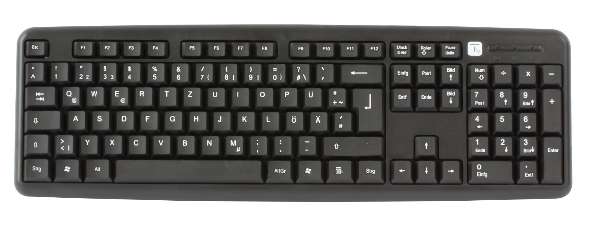 USB Keyboard 104 keys German Layout Black - Keyboards - Mouse and ...