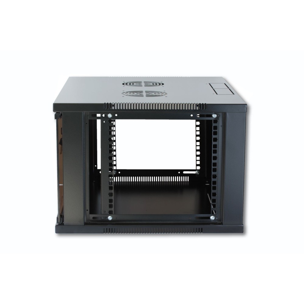 19" Wall Network Rack 6U Depth 600 Black Assembled - Wall cabinets 19 ...