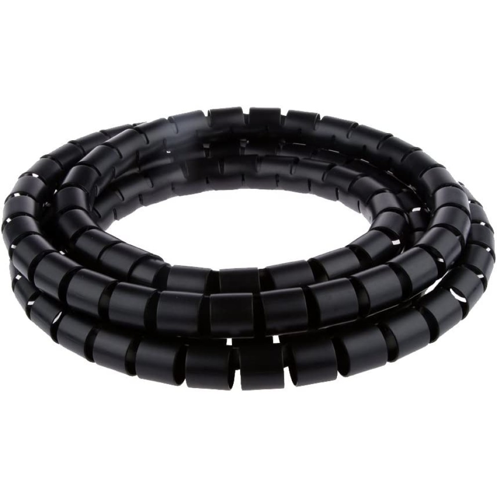 Spiral Cable Sheath Diameter 25mm Length 20m Black - Cable Conduits ...