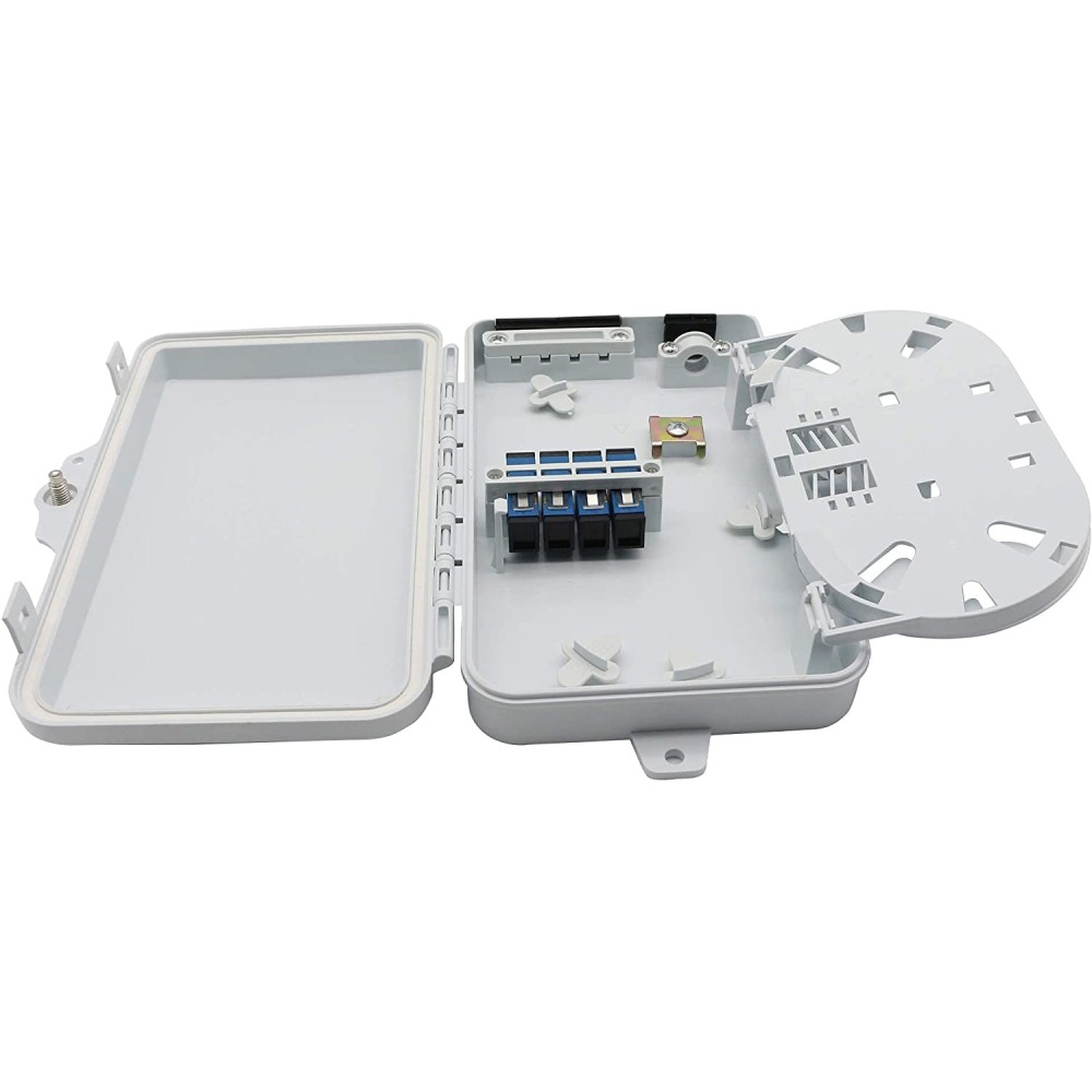 Fiber Optic Distribution Box FTTH IP66 4 Ports SC LC PLC - Optic Fiber ...