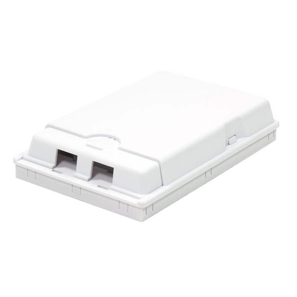 Indoor FTTH Connection Box for 2 fibers, 2 adapters, IP20 - Optic Fiber ...