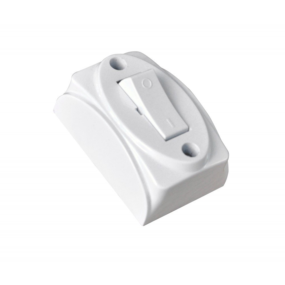 Wall power switch 2A 250V white - Electrical connectors - Power Cables ...