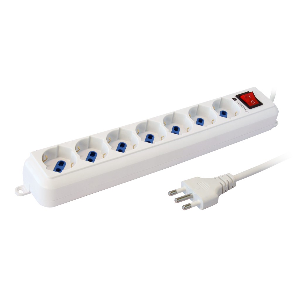 Power Strip 7 Italian / Schuko - Multiple Sockets - Power - Cables and ...