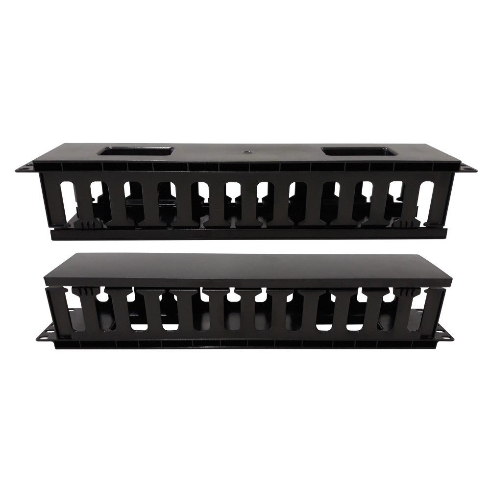 Cable Entry Panel 19" 2U with Cover - Rack Cabinets Accessories - Rack ...