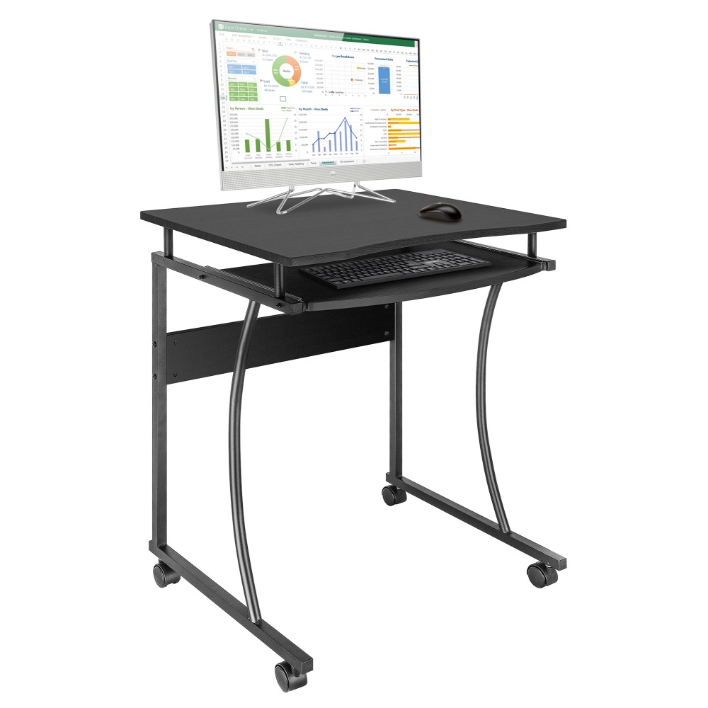 Compact Desk with Slide-out Keyboard Tray - Computer Desks - Office ...