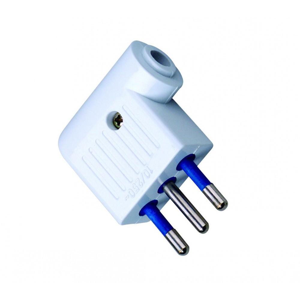 Flat plug 2P + T 10A - Electrical connectors - Power Cables - Cables ...
